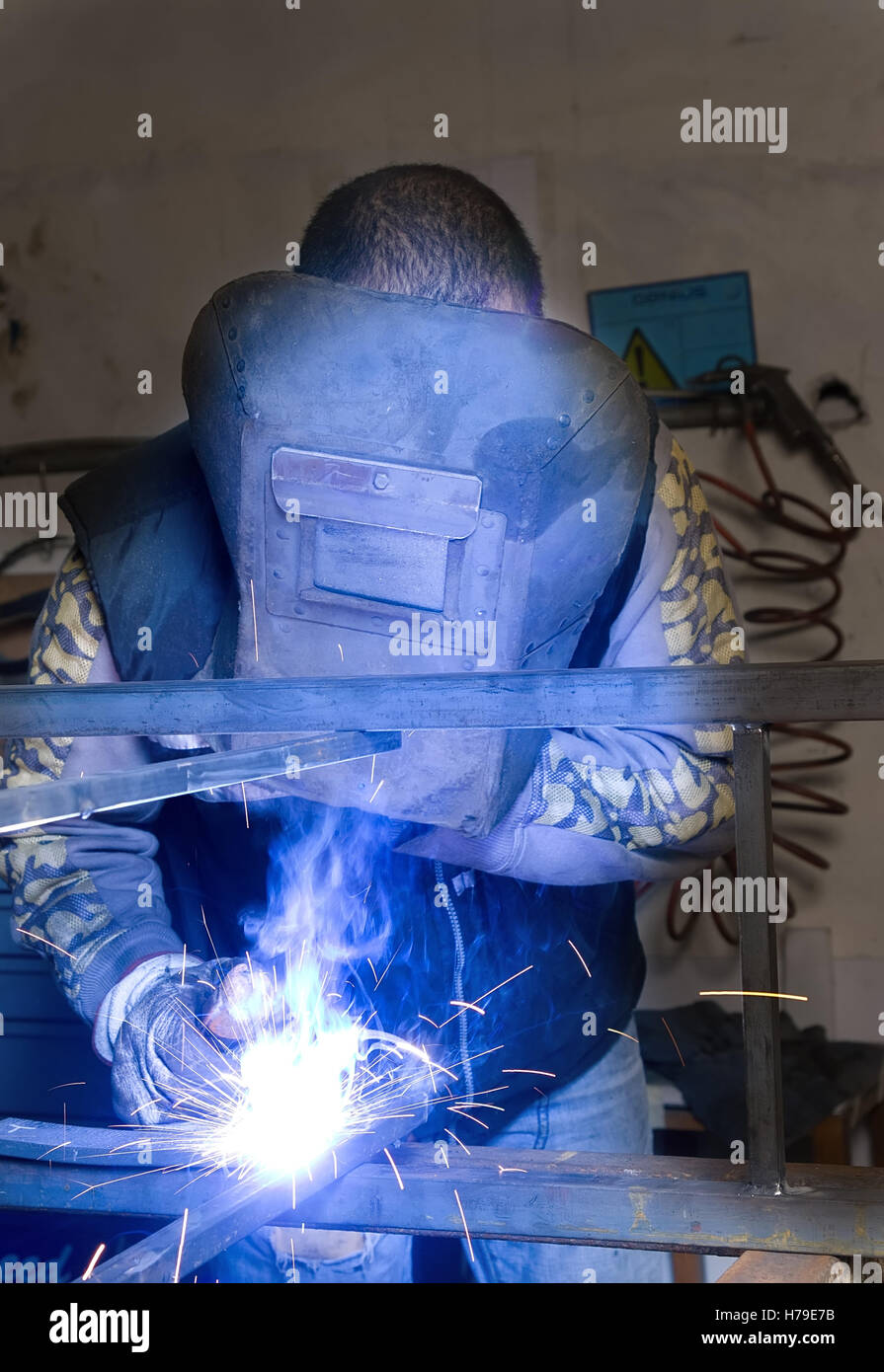 metalworker at work in his workshop Stock Photo - Alamy