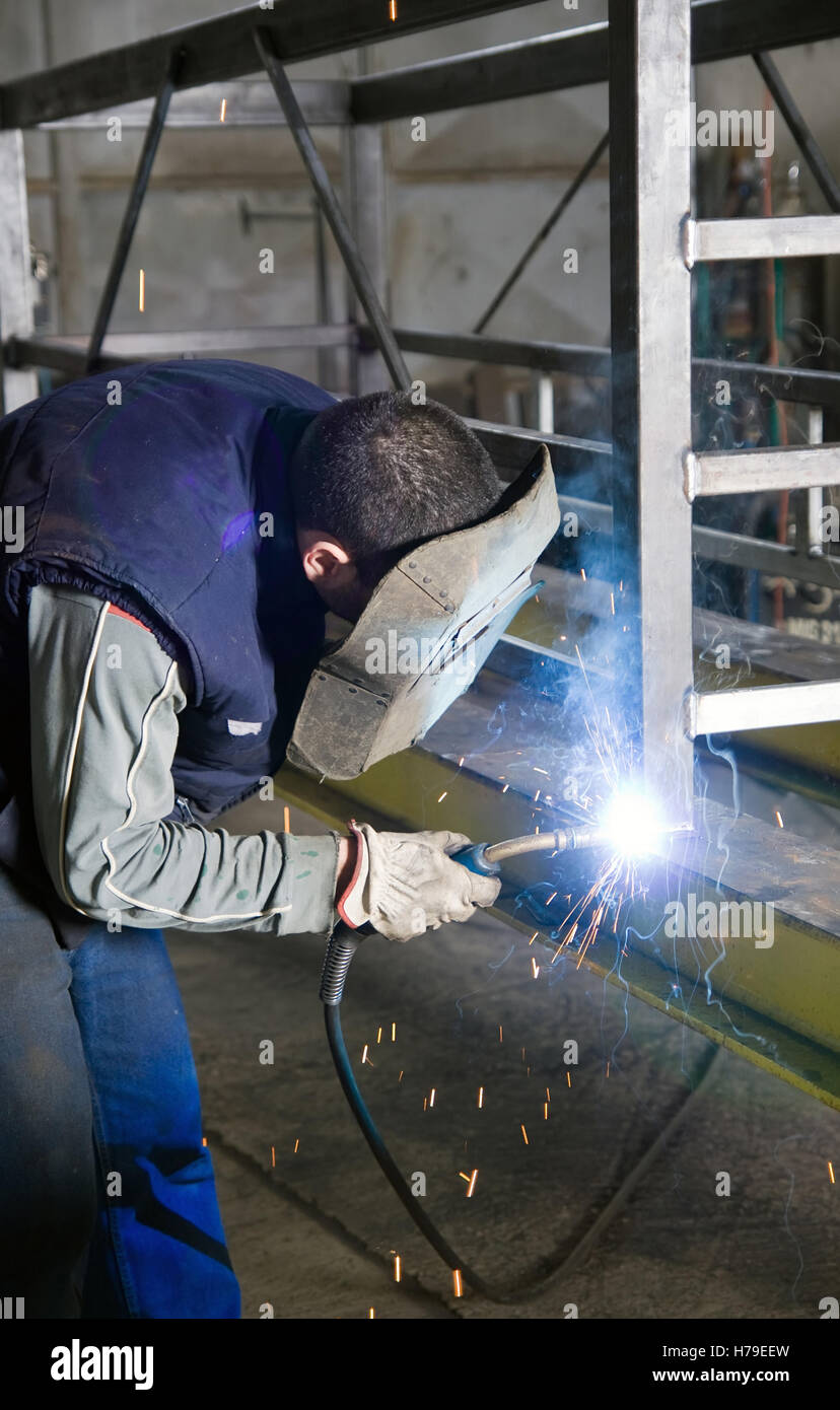 metalworker at work in his workshop Stock Photo - Alamy