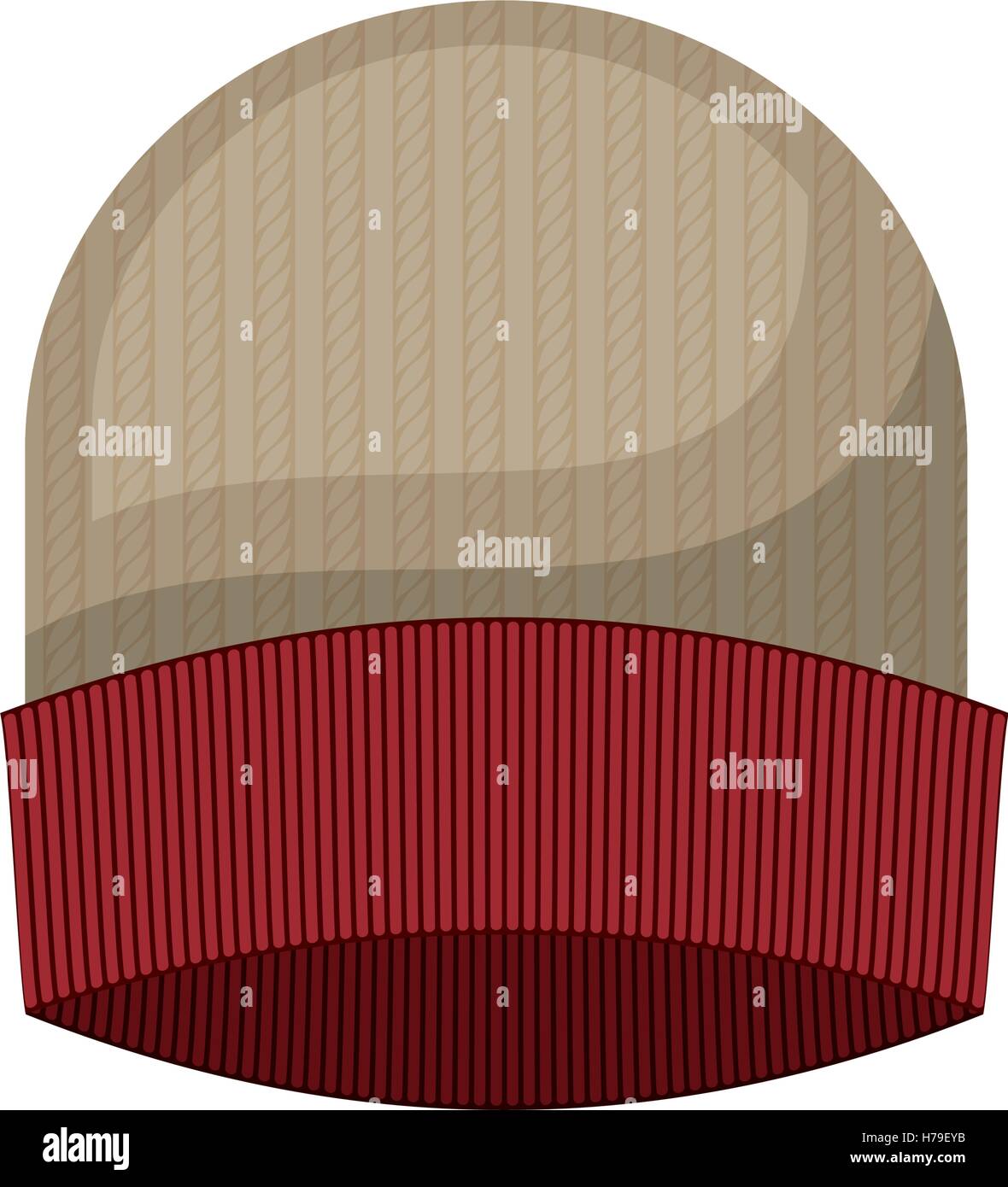 red cap icon. over white background. winter clothes design. vector ...