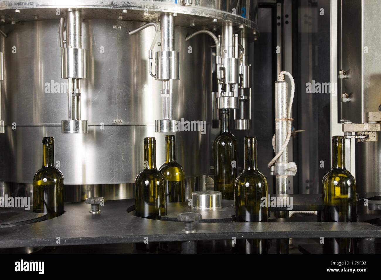 bottling line in a wine company Stock Photo - Alamy