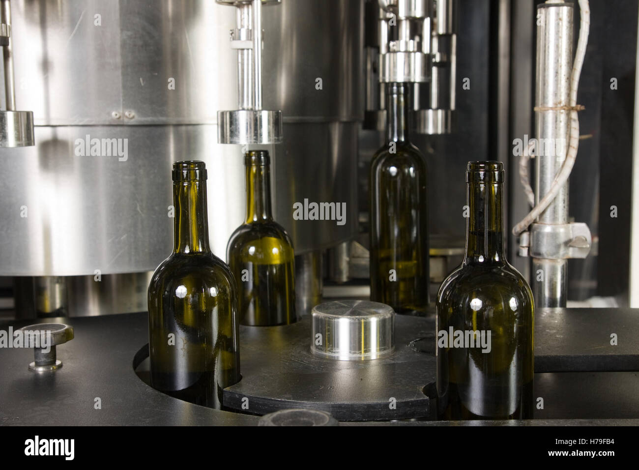 bottling line in a wine company Stock Photo - Alamy