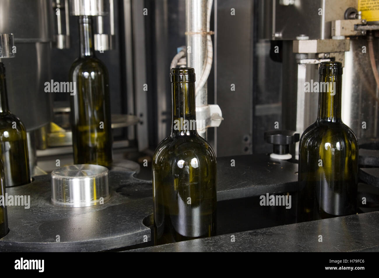 bottling line in a wine company Stock Photo - Alamy