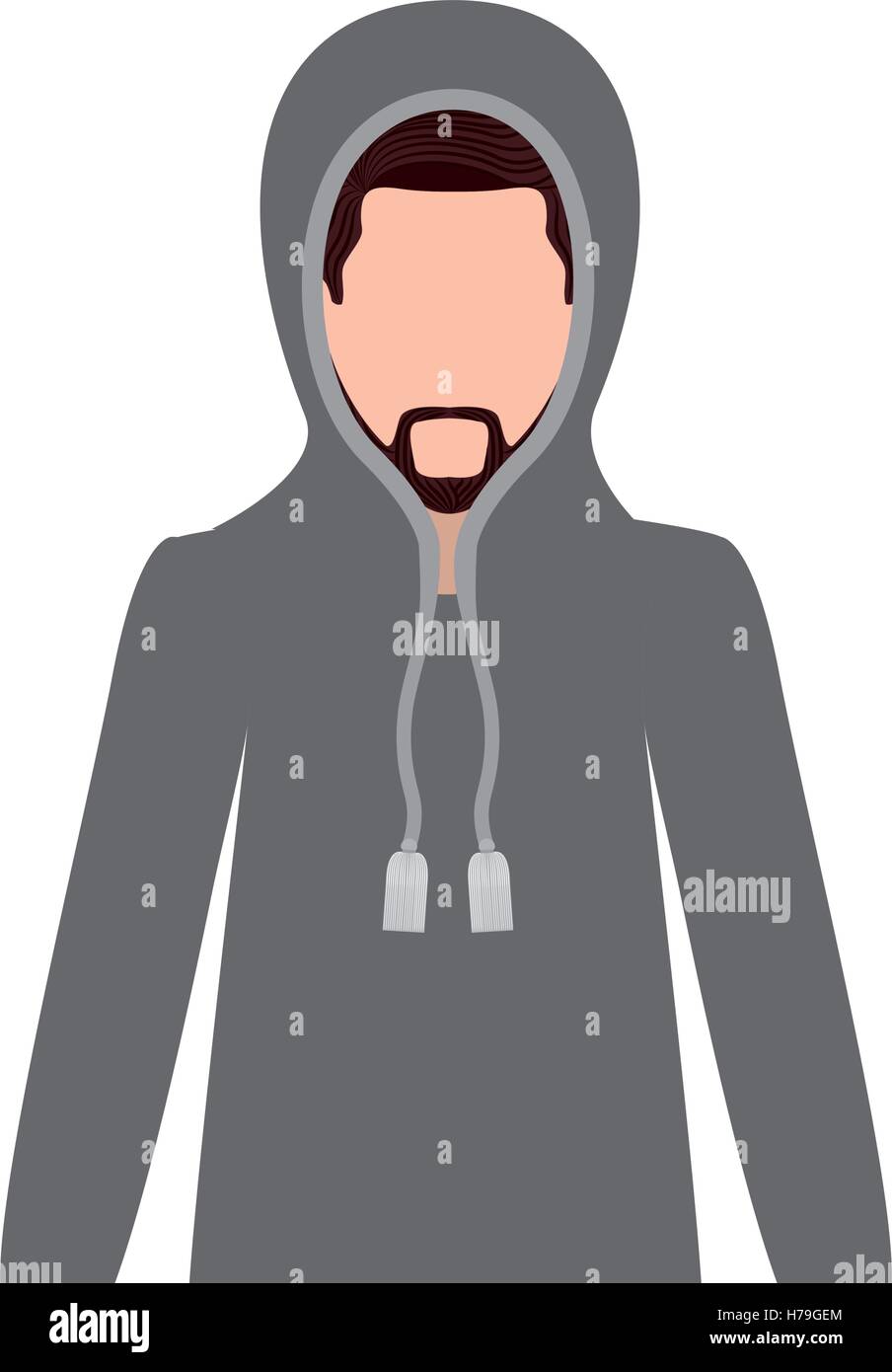 avatar male man wearing winter clothes. over white background. vector ...
