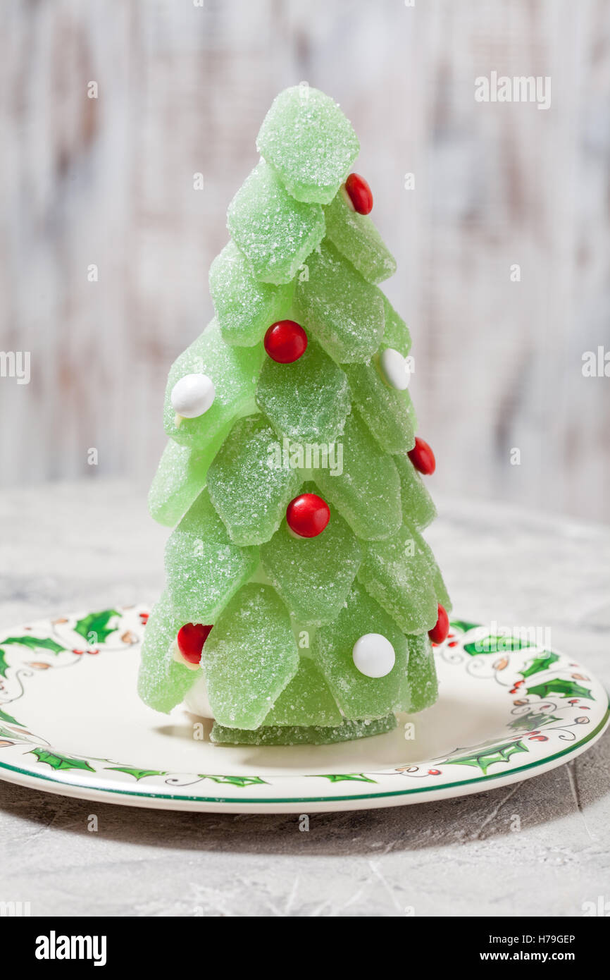 Jelly candy Christmas tree Stock Photo - Alamy