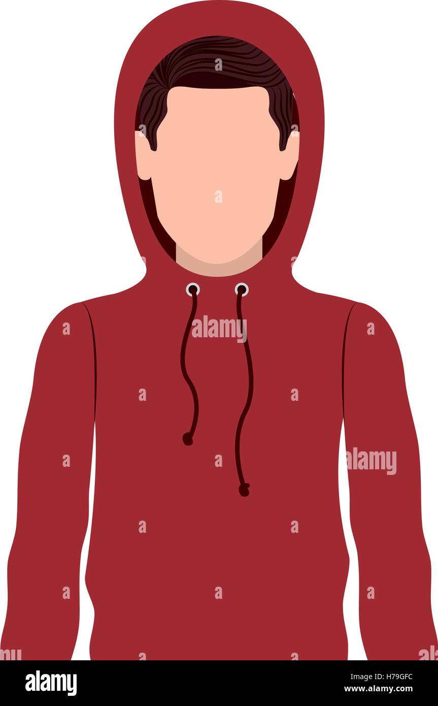 avatar male man wearing winter clothes. over white background. vector ...