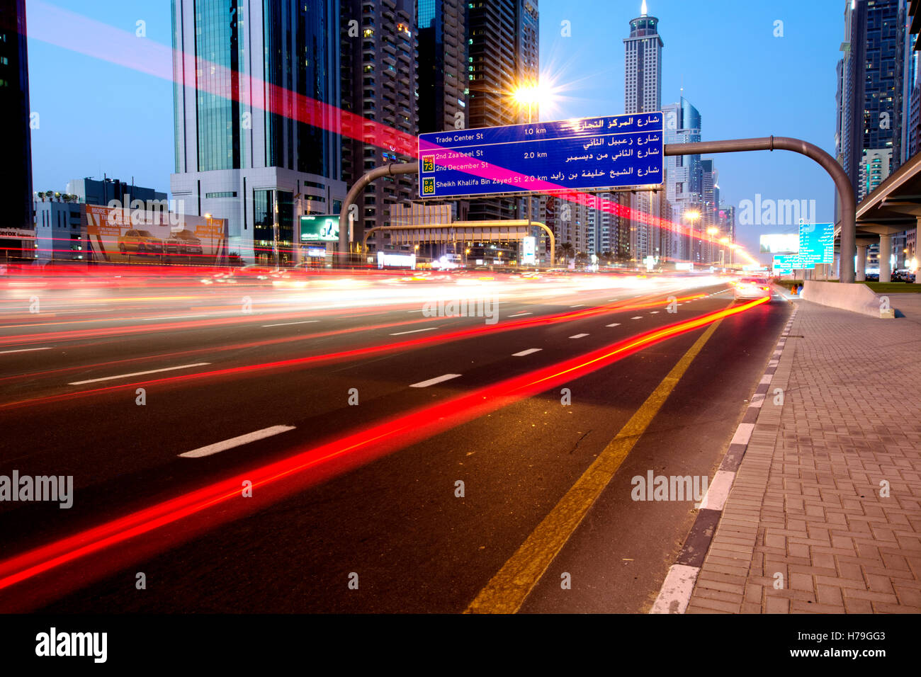 Sheikh Zayed Road Stock Photo - Alamy