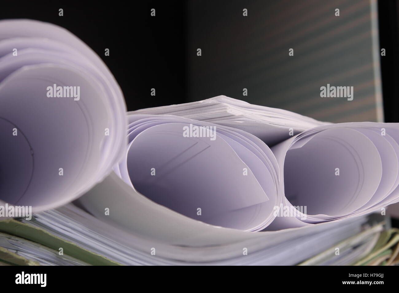 details of office papers of a business office Stock Photo - Alamy