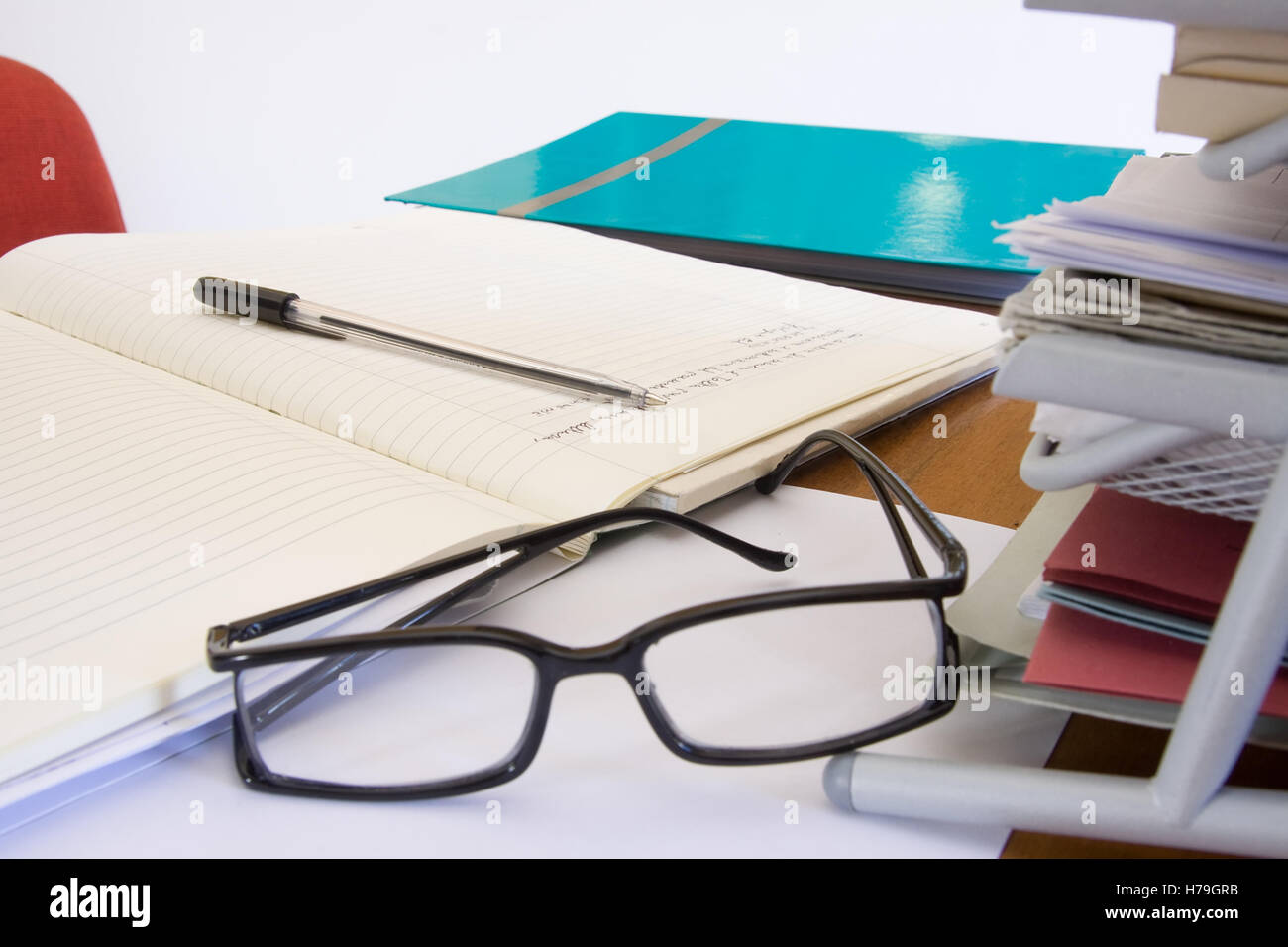 details of office papers of a business office Stock Photo - Alamy