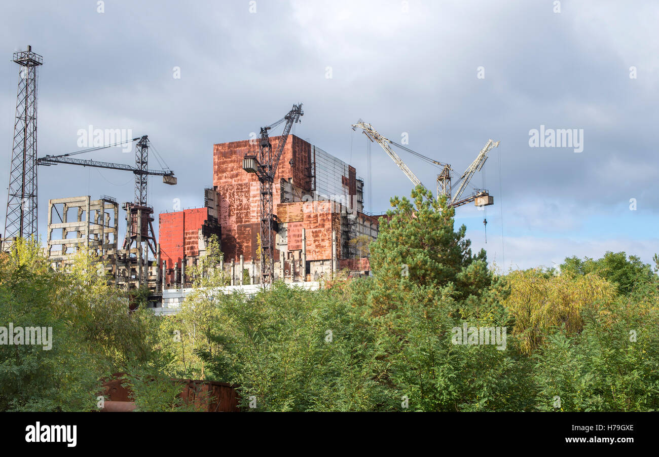 Unfinished reactor number five in Chernobyl Stock Photo - Alamy