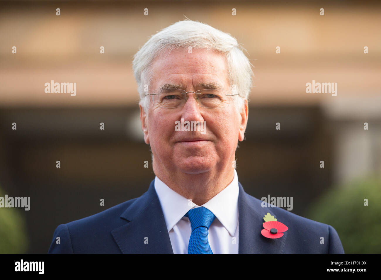 Defence Secretary Sir Michael Fallon at the launch of London Poppy Day ...