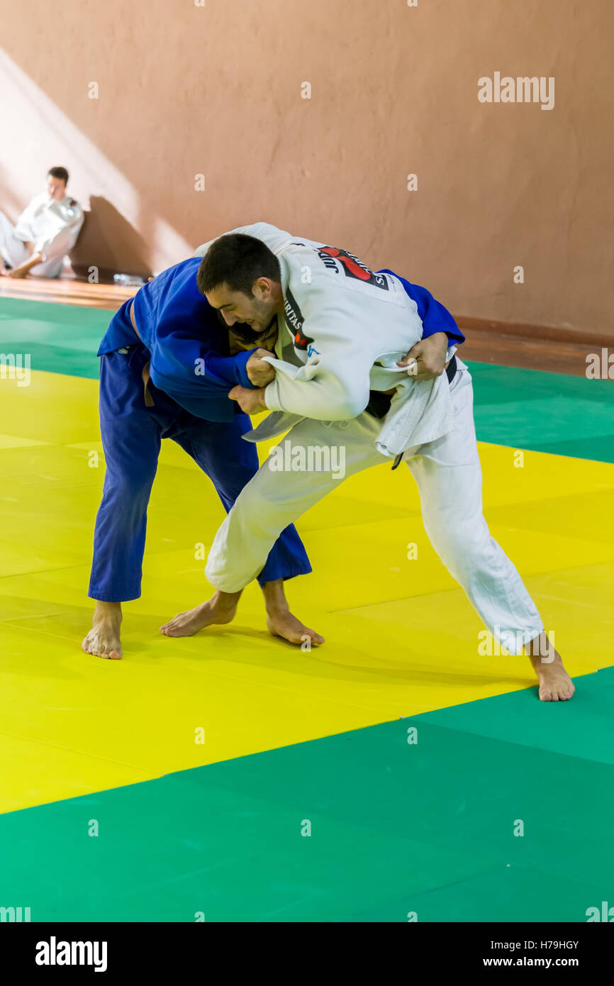 Competitors in Catalan Senior Judo Championships in Barcelona, 29 ...