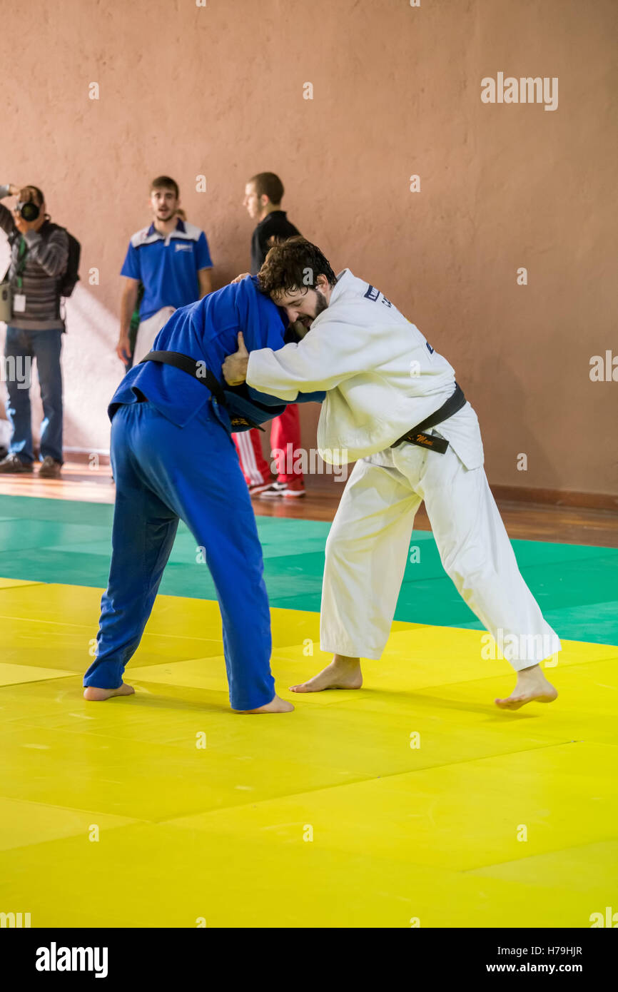 Competitors in Catalan Senior Judo Championships in Barcelona, 29 ...
