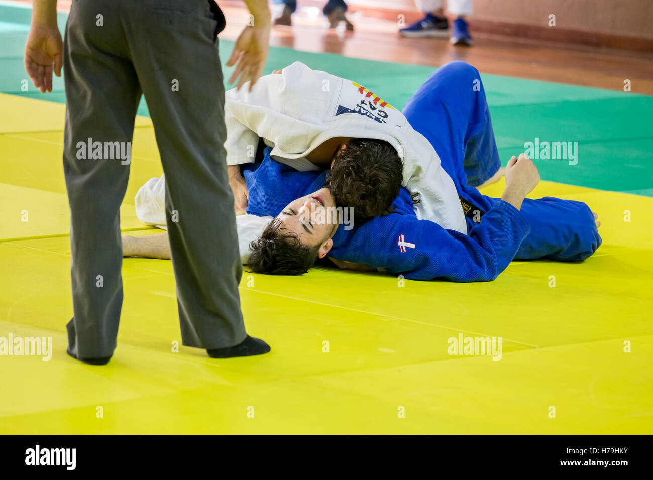 Competitors in Catalan Senior Judo Championships in Barcelona, 29 ...