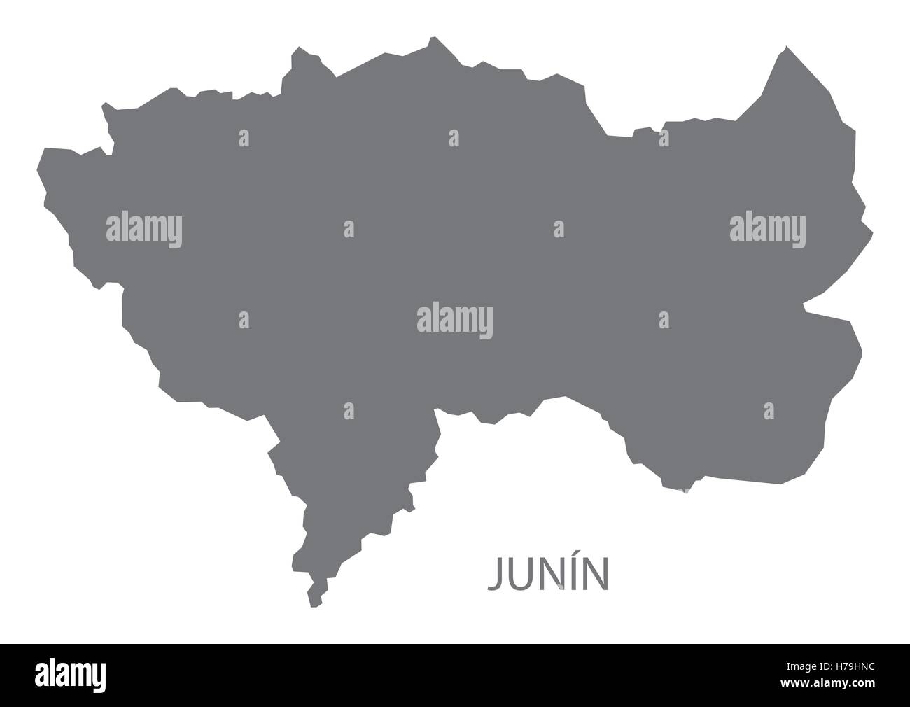 Junin Peru Map grey Stock Vector Image & Art - Alamy