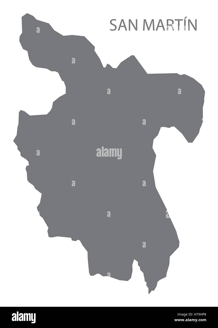 San martin vector map hi-res stock photography and images - Alamy