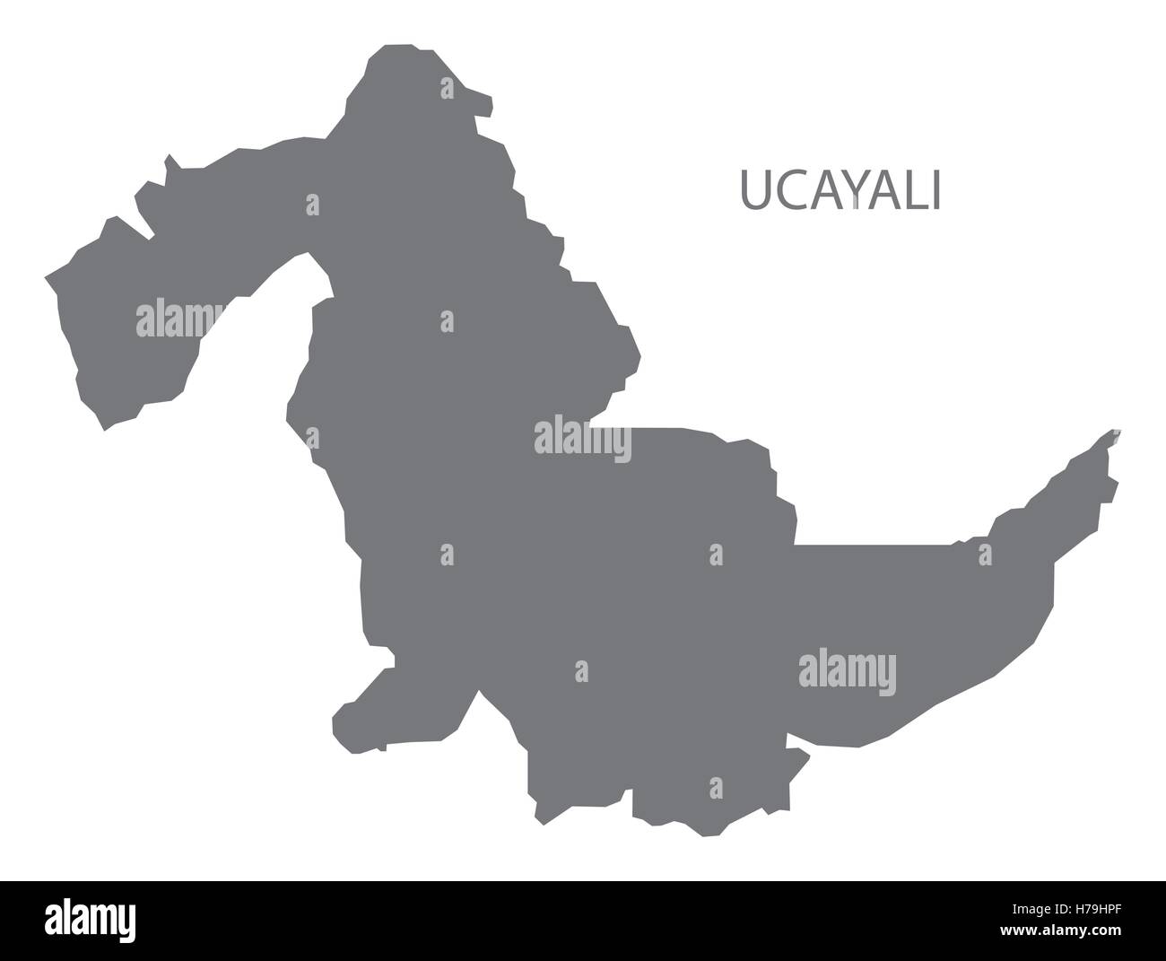 Ucayali Peru Map grey Stock Vector Image & Art - Alamy
