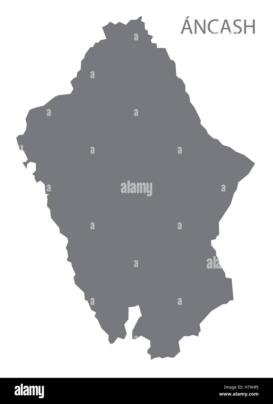 Ancash Peru Map grey Stock Vector Image & Art - Alamy