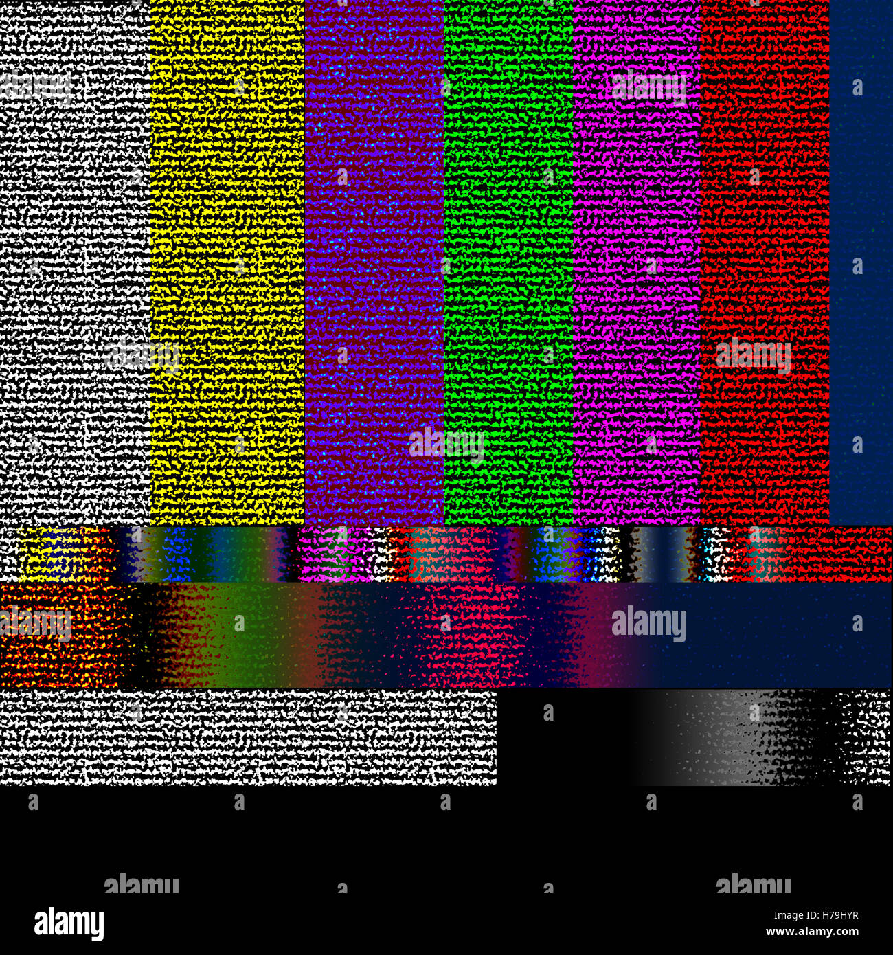 Digital television static Stock Photo - Alamy