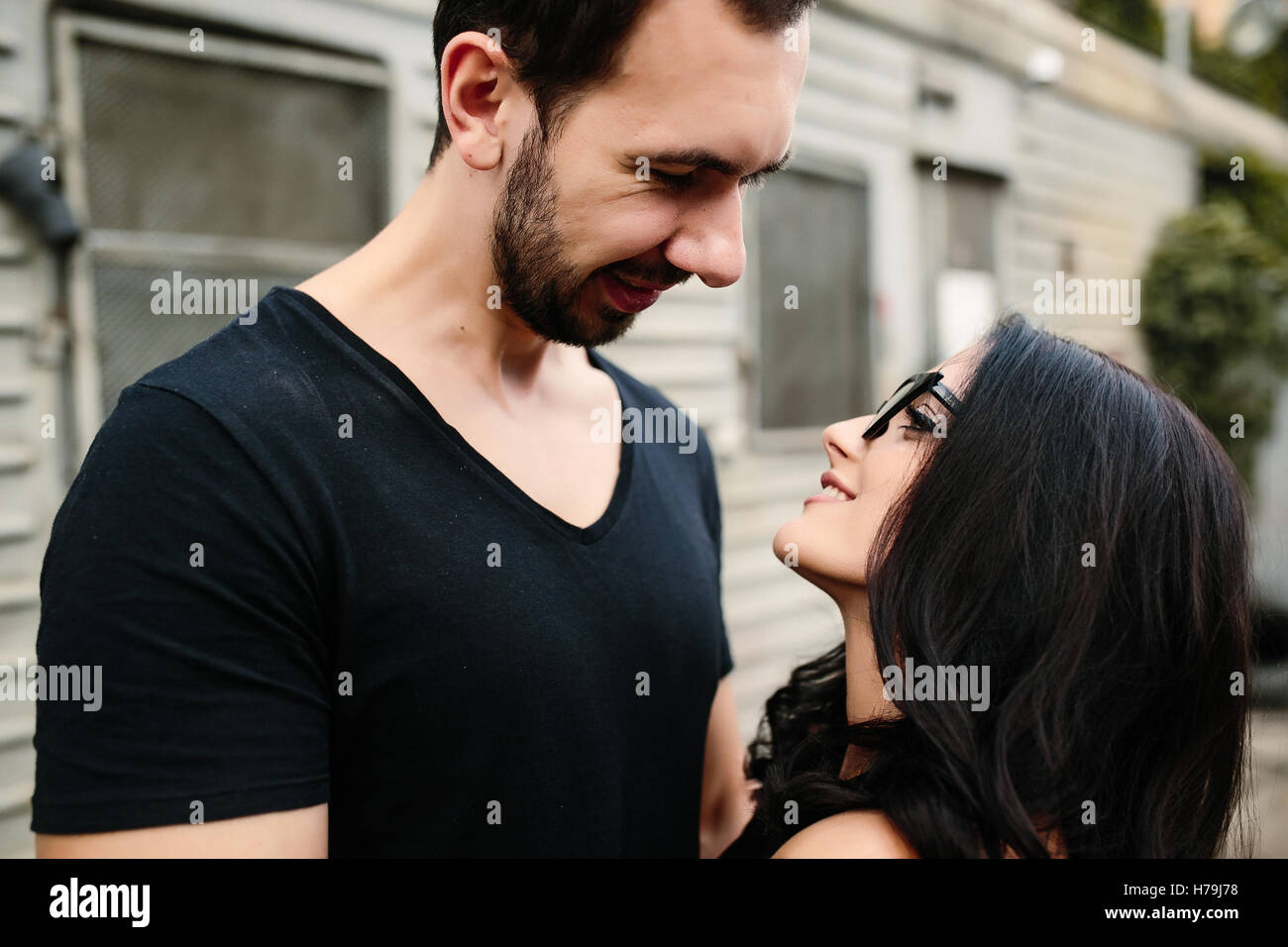 guy and girl in each other's arms Stock Photo - Alamy