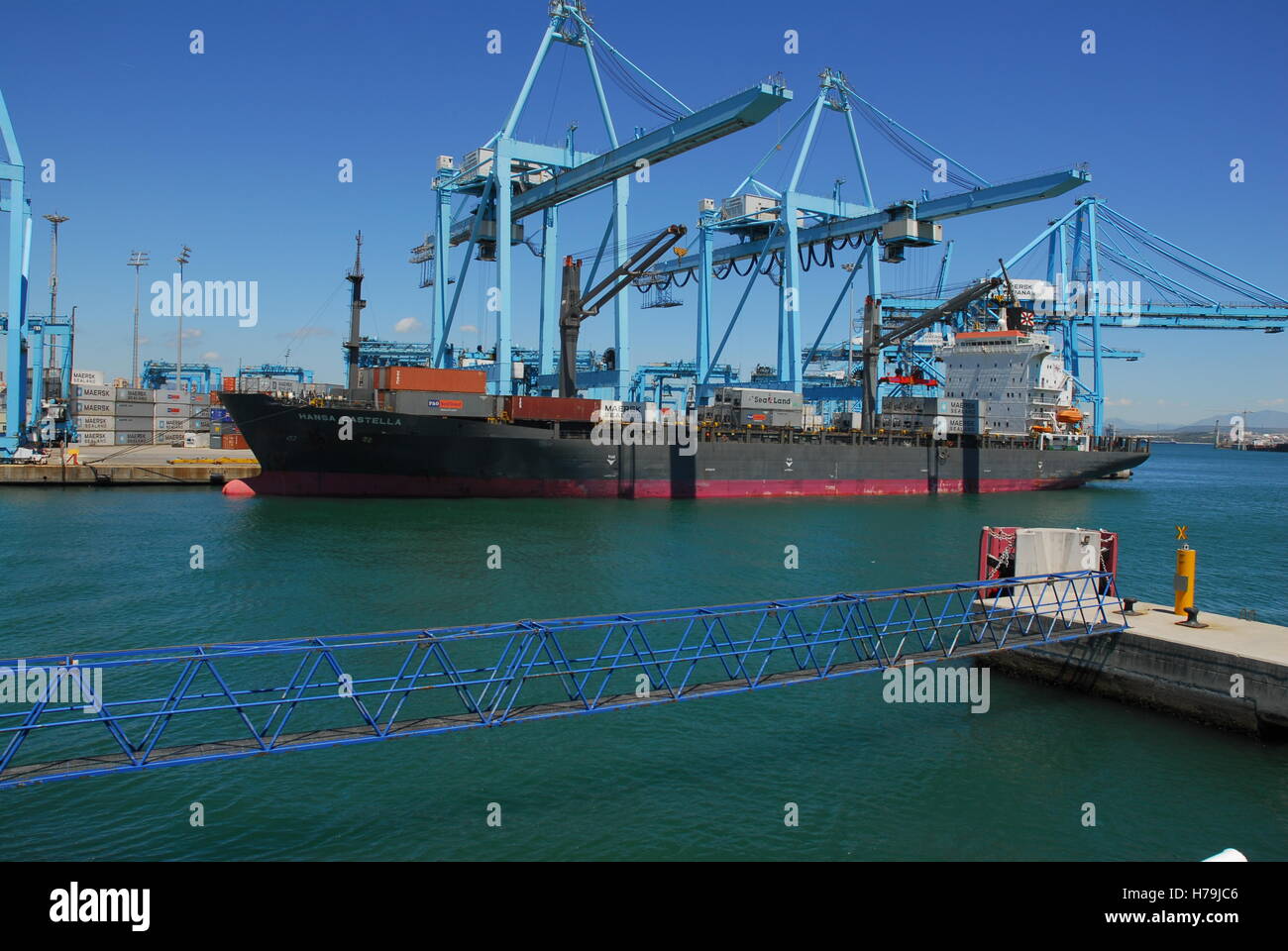 Spain, Algeciras, Container Port Stock Photo - Alamy