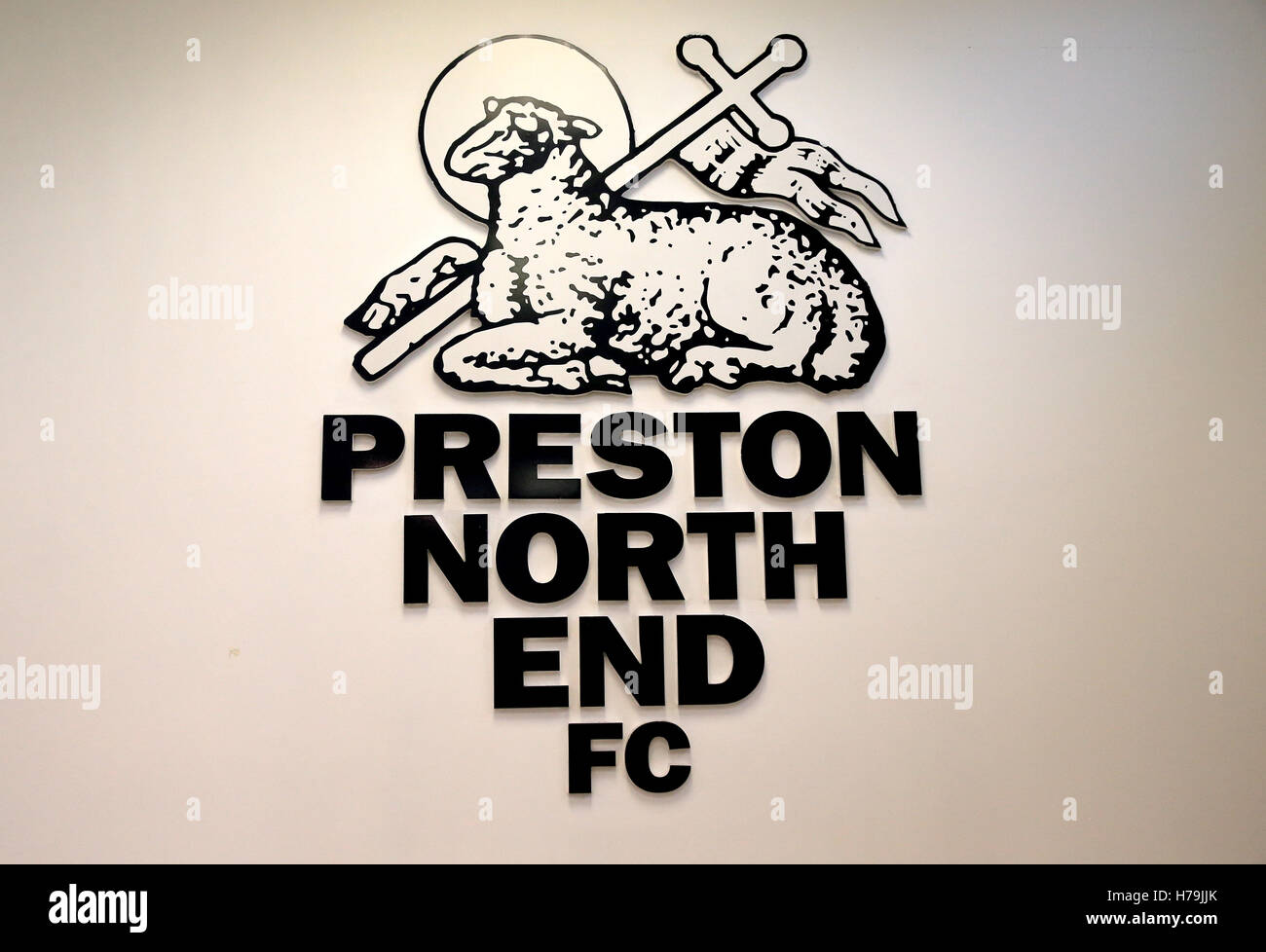 A general view of the Preston North End crest Stock Photo - Alamy