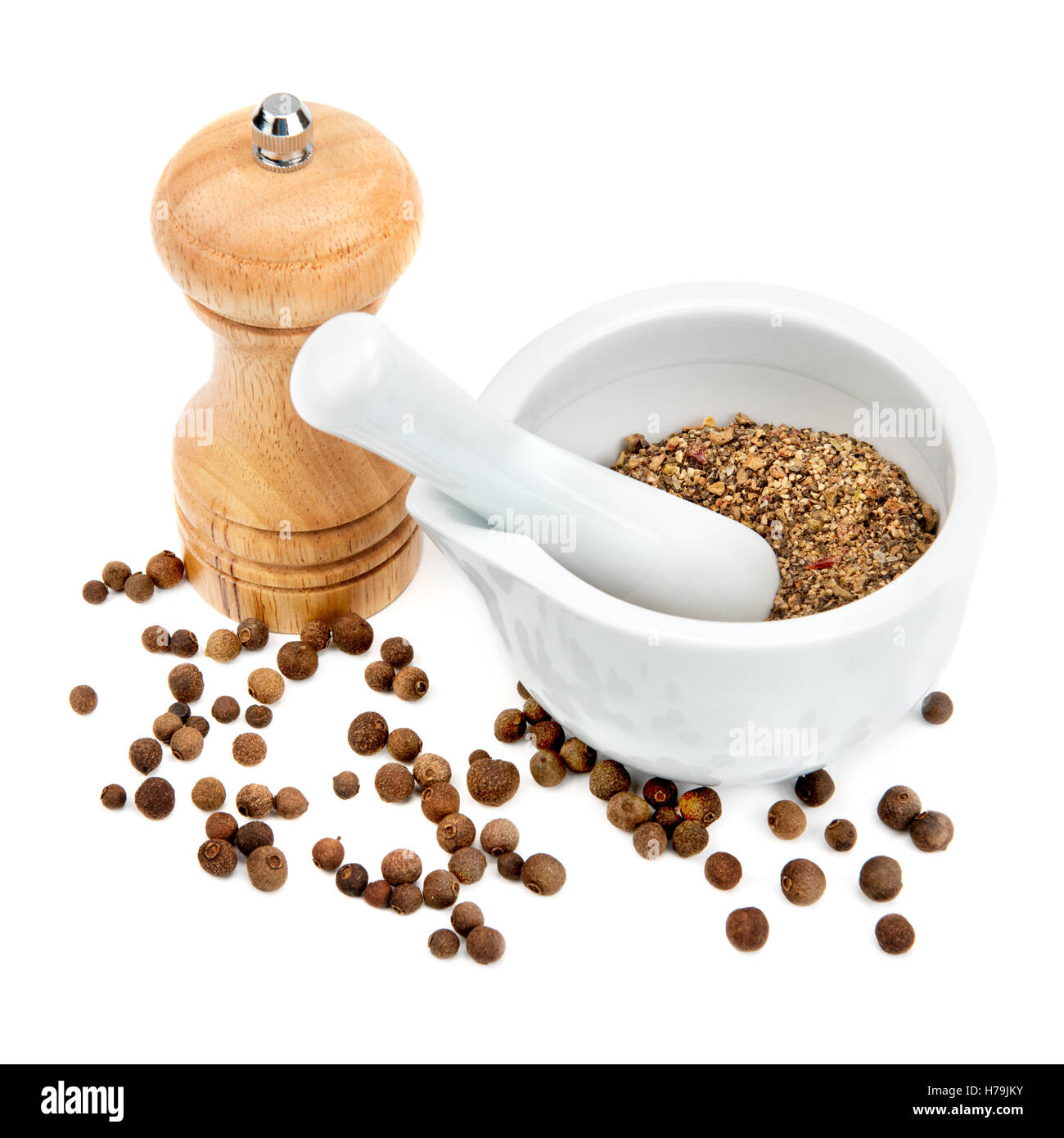 kitchen equipment for grinding spices Stock Photo - Alamy