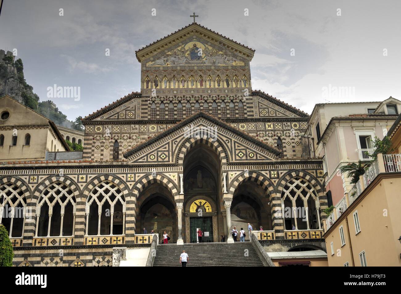 Amalfi cathedral steps hi-res stock photography and images - Alamy