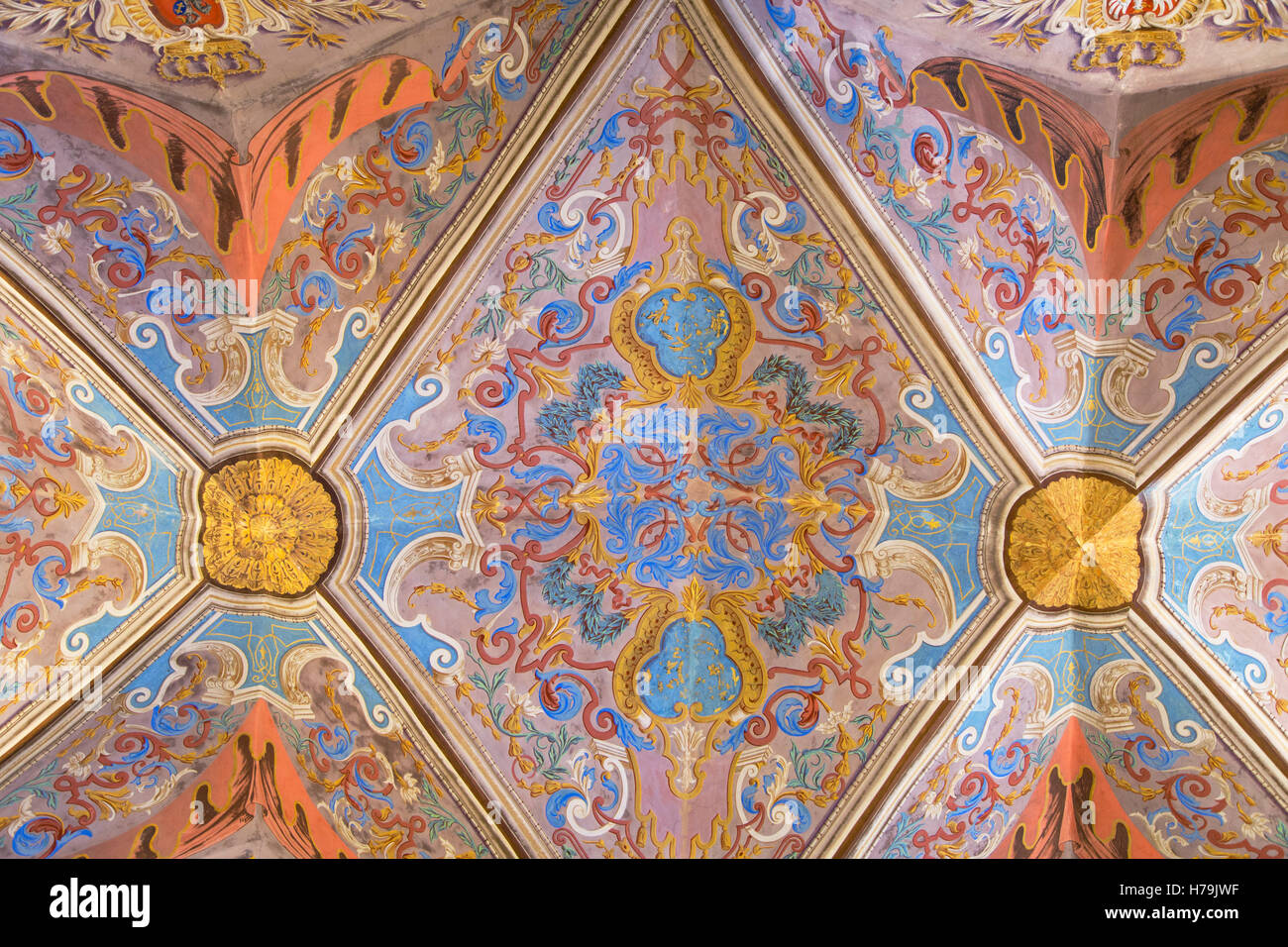 Ceiling in Albrechtsburg, Meissen, Saxony, Germany Stock Photo - Alamy