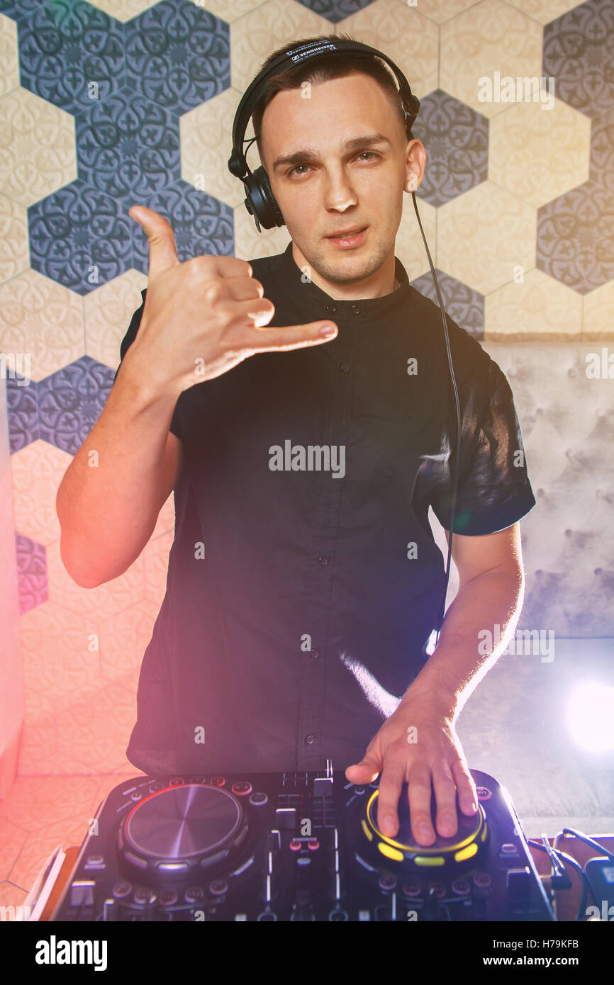 Headphone mixer hi-res stock photography and images - Alamy