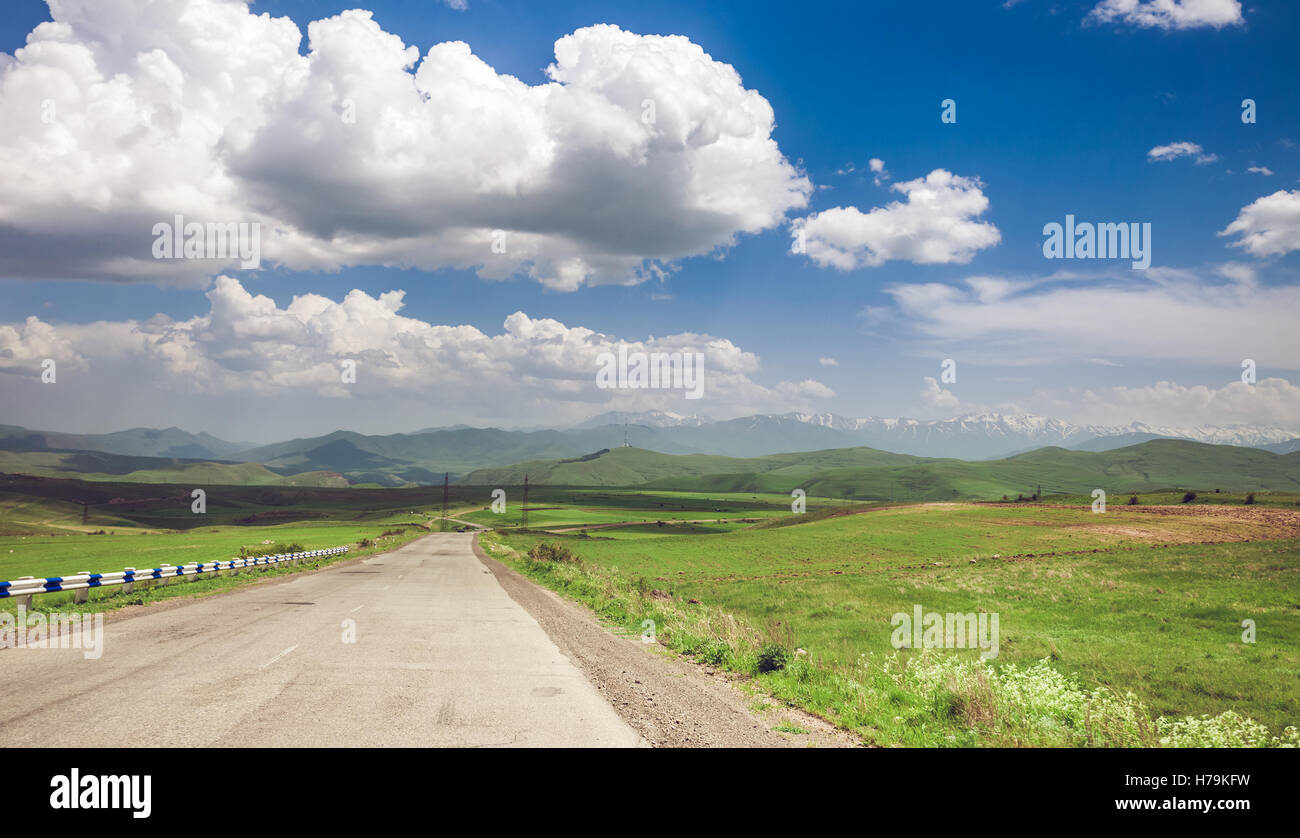 road and blue sky Stock Photo - Alamy