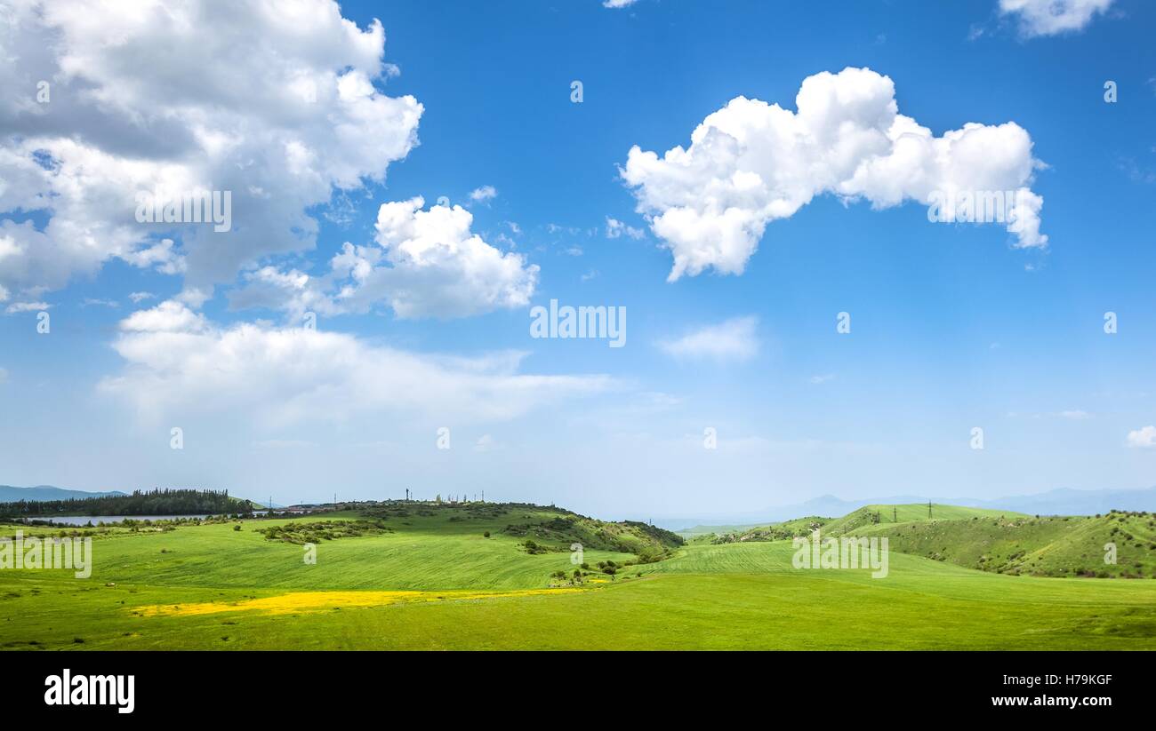 Blue hills background hi-res stock photography and images - Alamy