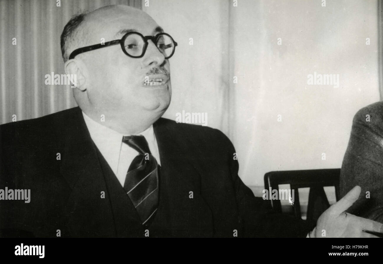 Portrait of French politician Jacques Duclos Stock Photo - Alamy