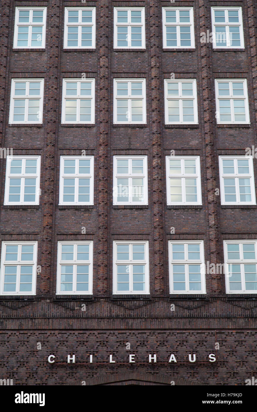 Chilehaus building in Kontorhausviertel area (UNESCO World Heritage ...