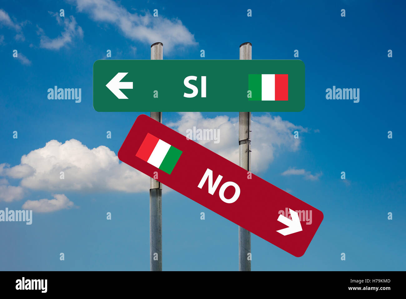 Two road signs together hi-res stock photography and images - Alamy