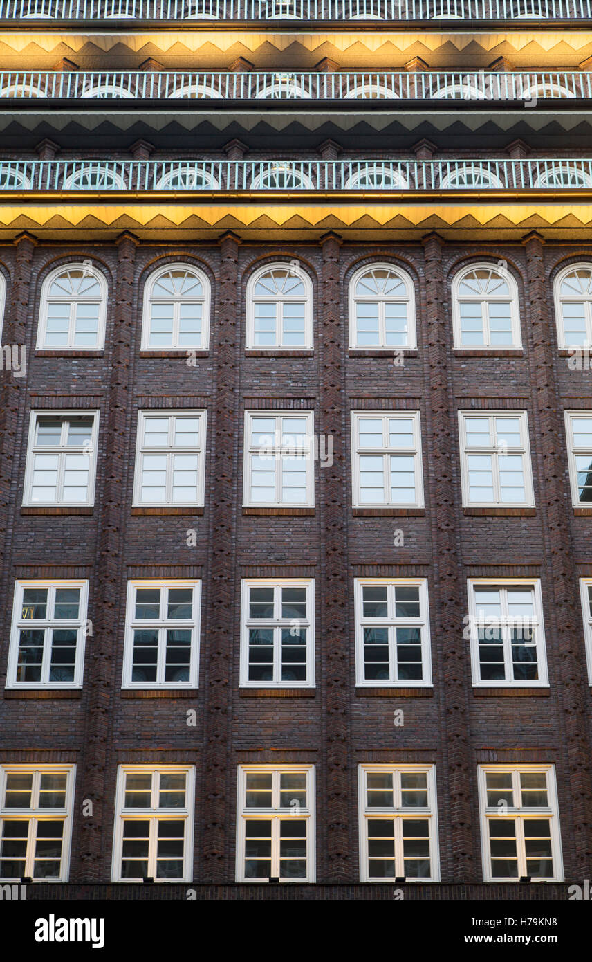 Chilehaus building in Kontorhausviertel area (UNESCO World Heritage ...