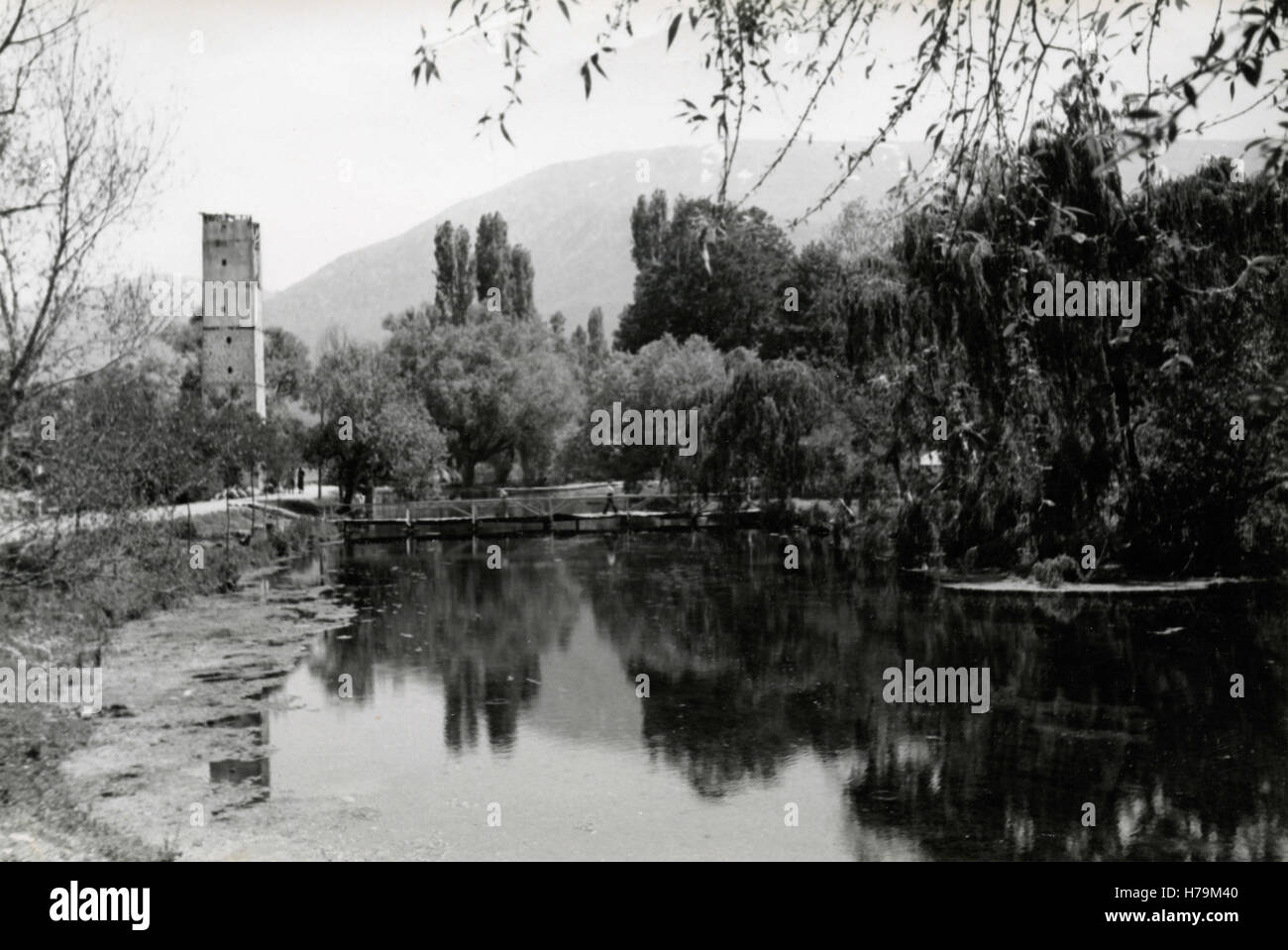 The Drin river, Shen Naum, Albania Stock Photo - Alamy