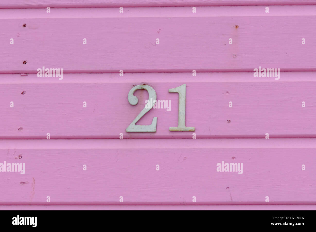 House Number 21 sign on door Stock Photo - Alamy