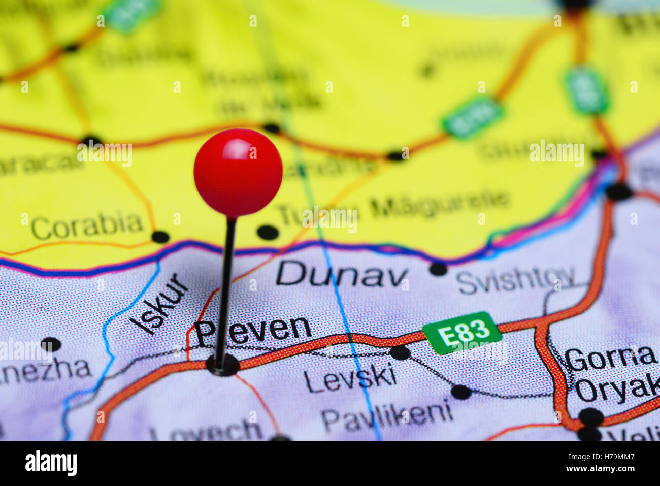 Pleven map hi-res stock photography and images - Alamy