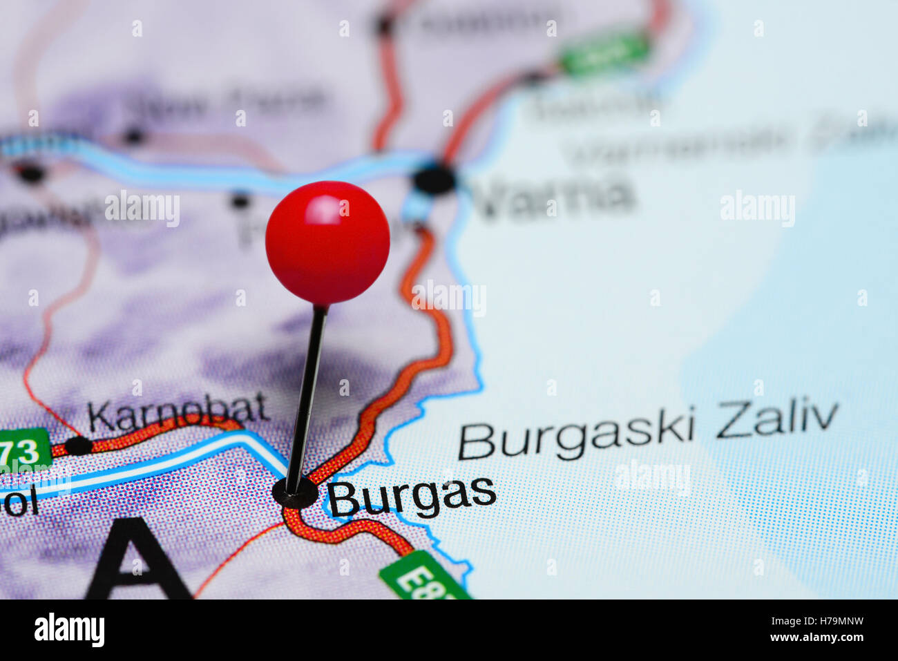 Burgas map hi-res stock photography and images - Alamy