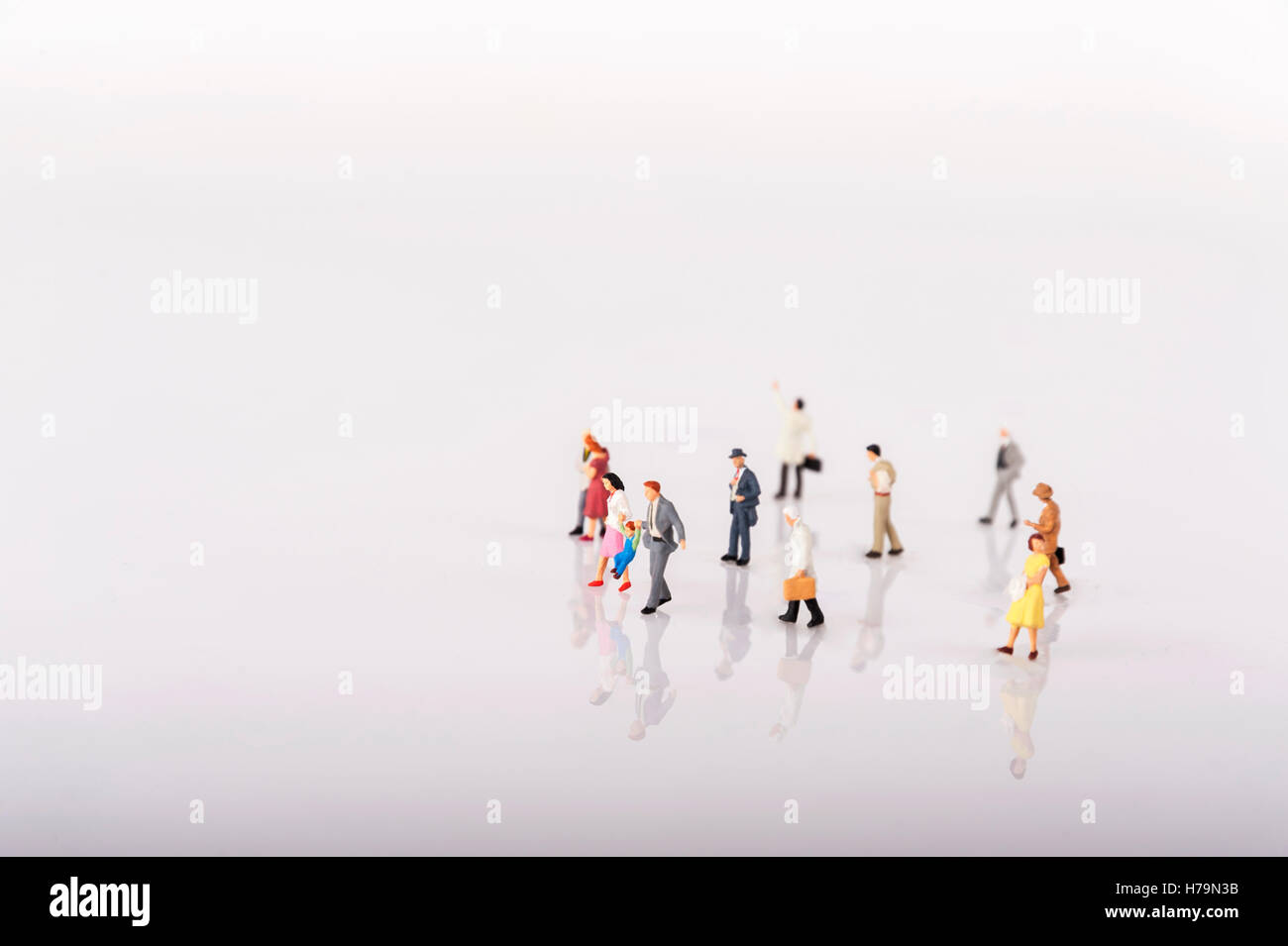 Crowd of people in miniature people Stock Photo - Alamy