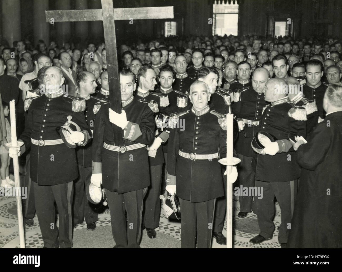 Group of soldiers of religious catholic order, Italy Stock Photo - Alamy