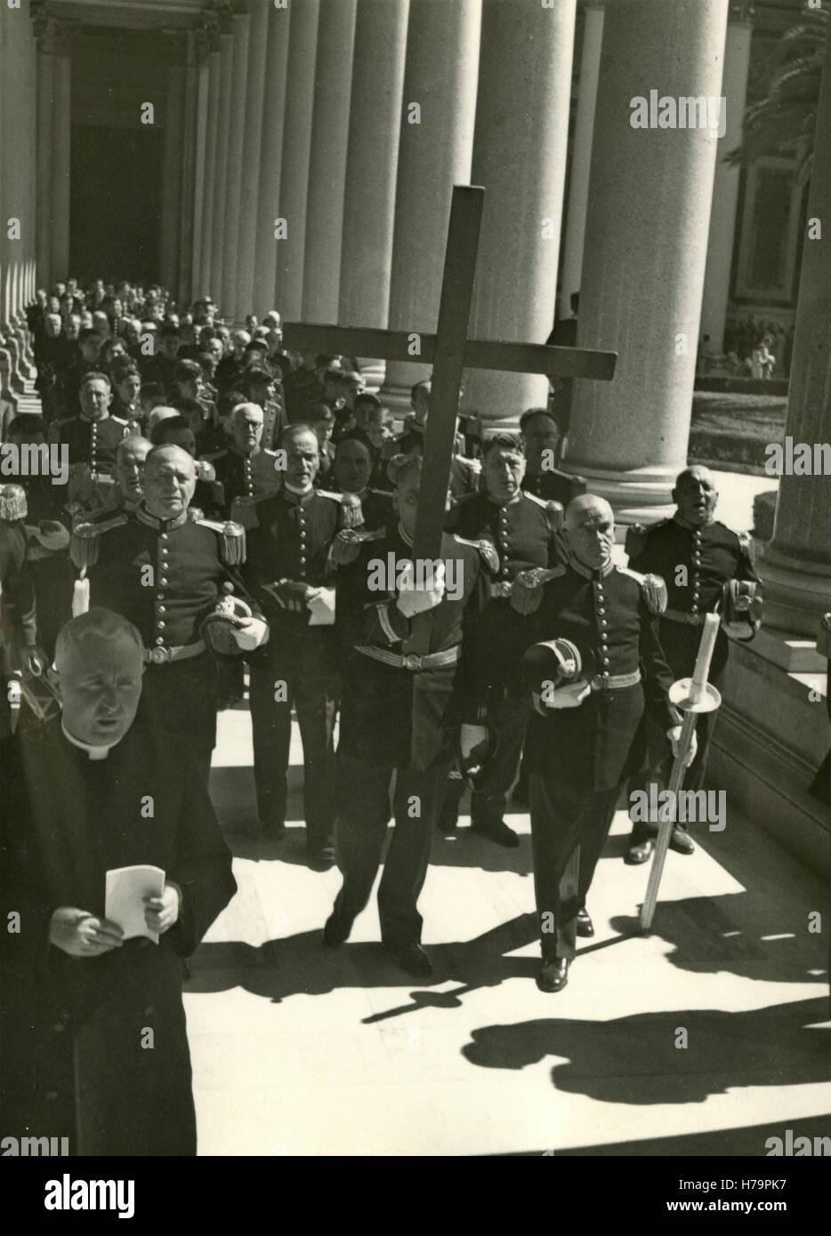 Group of soldiers of religious catholic order, Italy Stock Photo - Alamy