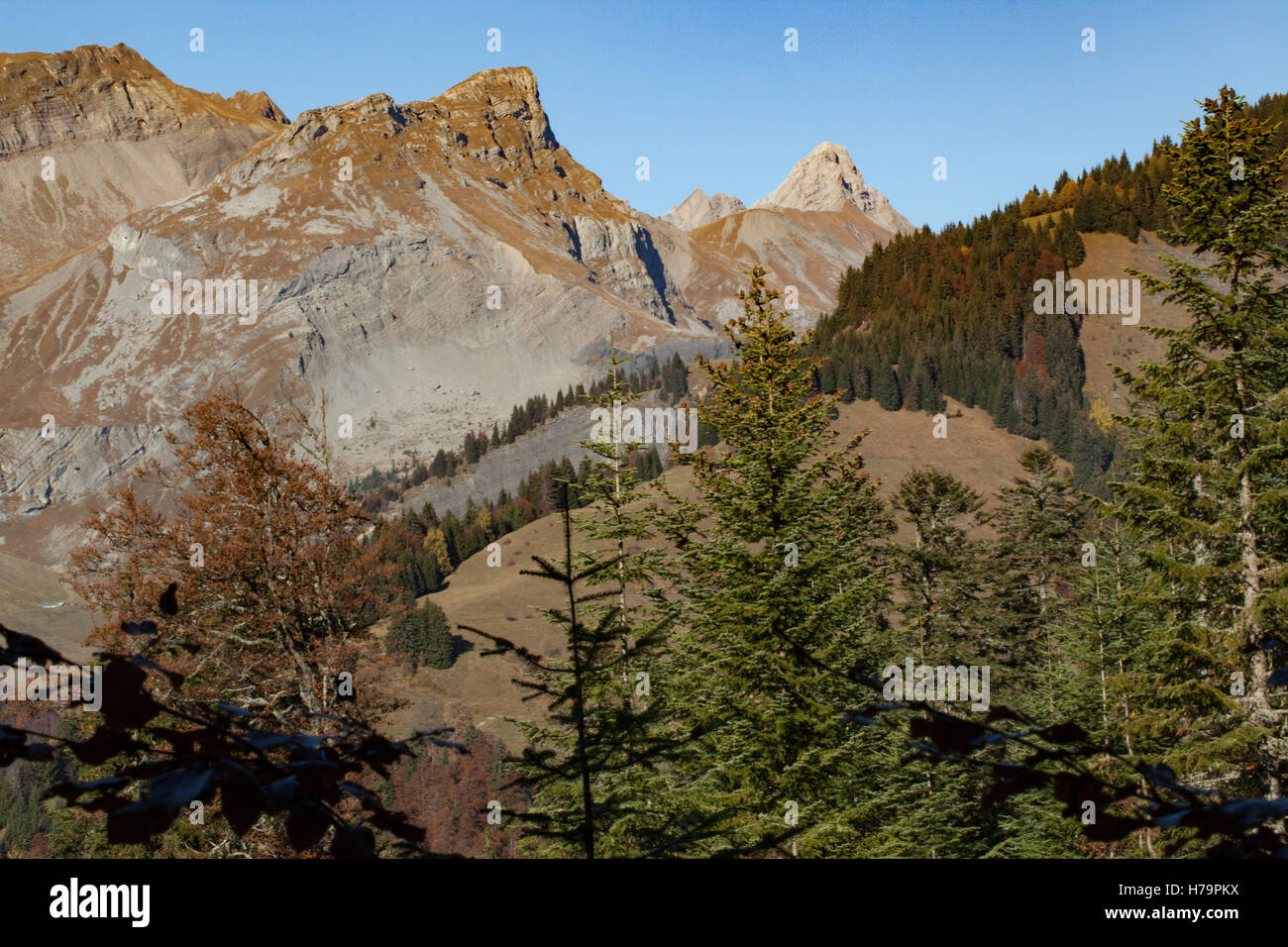 Les Aravis at Fall Stock Photo - Alamy