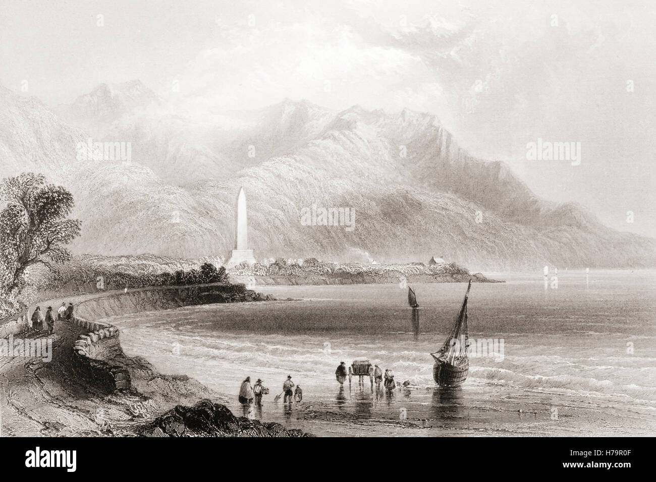 Monument in Rostrevor, County Down, Northern Ireland to General Robert ...