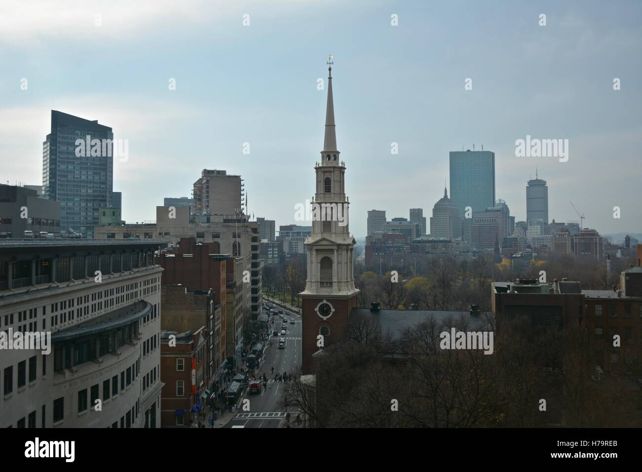 Downtown boston from above hi-res stock photography and images - Alamy