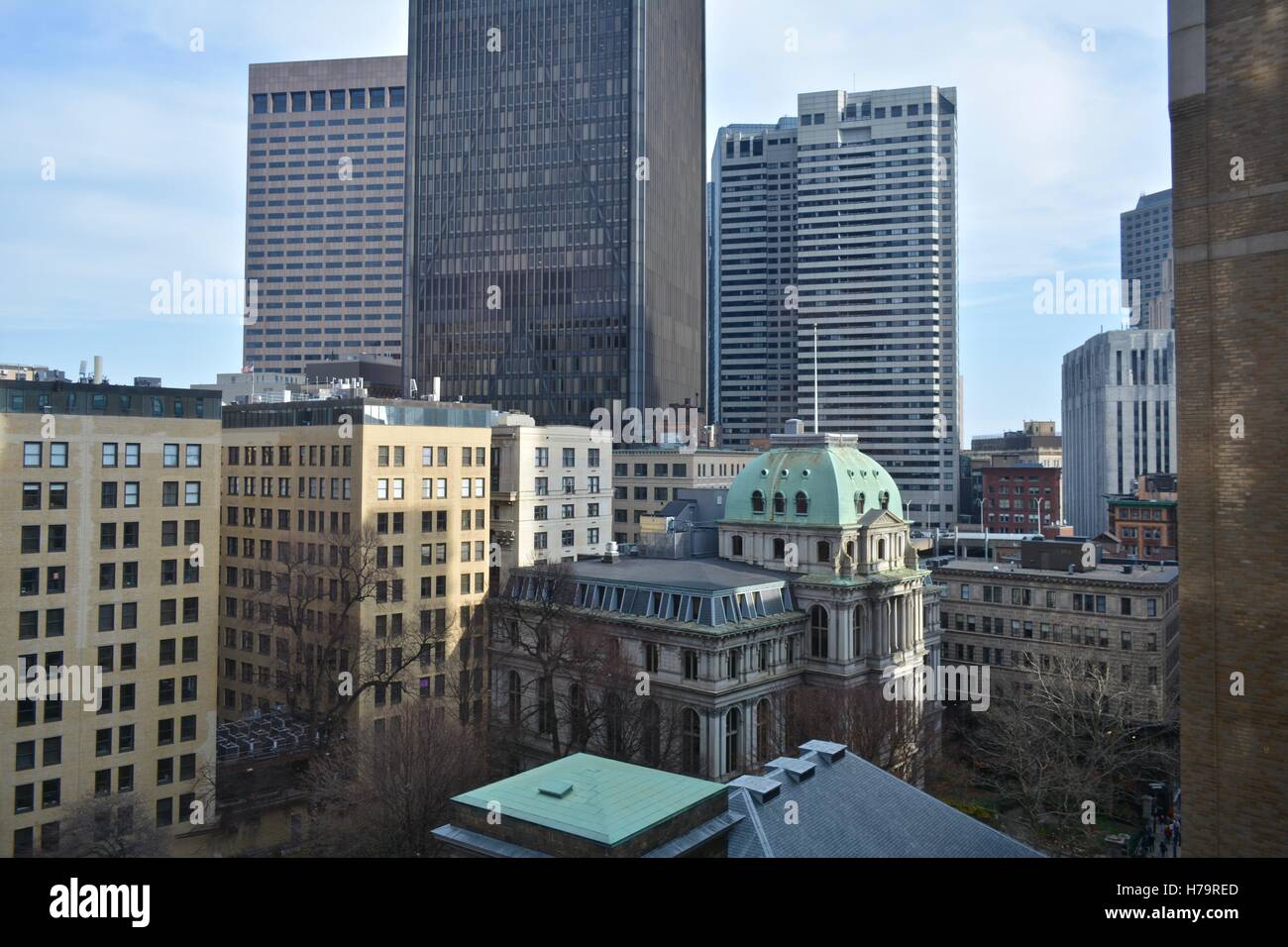 Downtown boston from above hi-res stock photography and images - Alamy