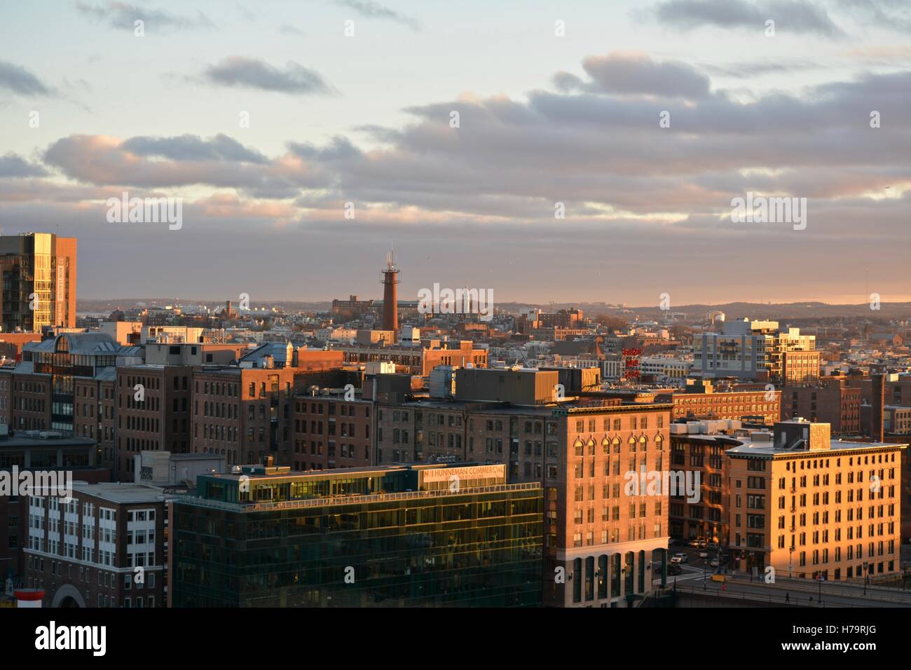 Downtown boston from above hi-res stock photography and images - Alamy