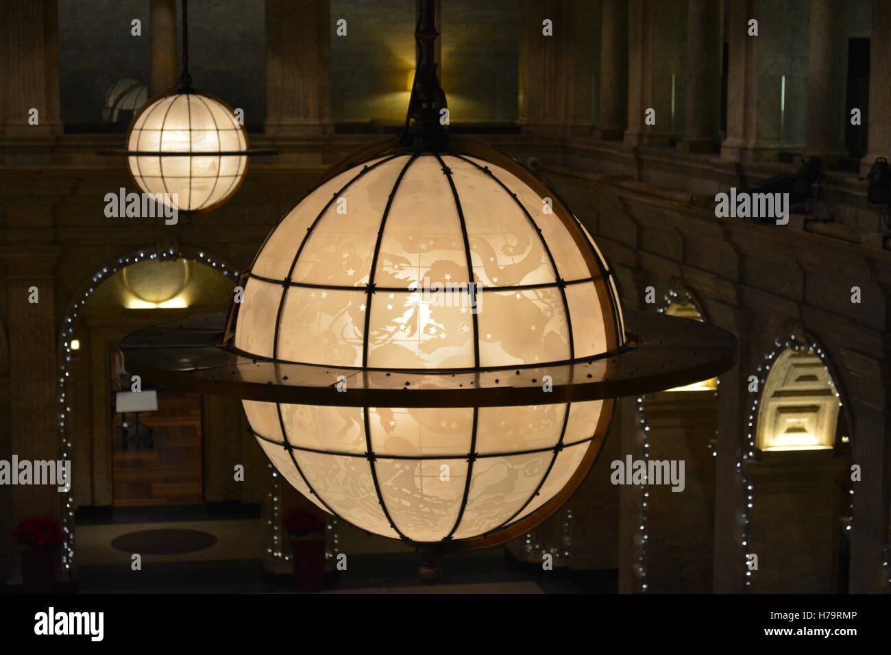A view inside the library of the Christian Science Center/Monitor and ...