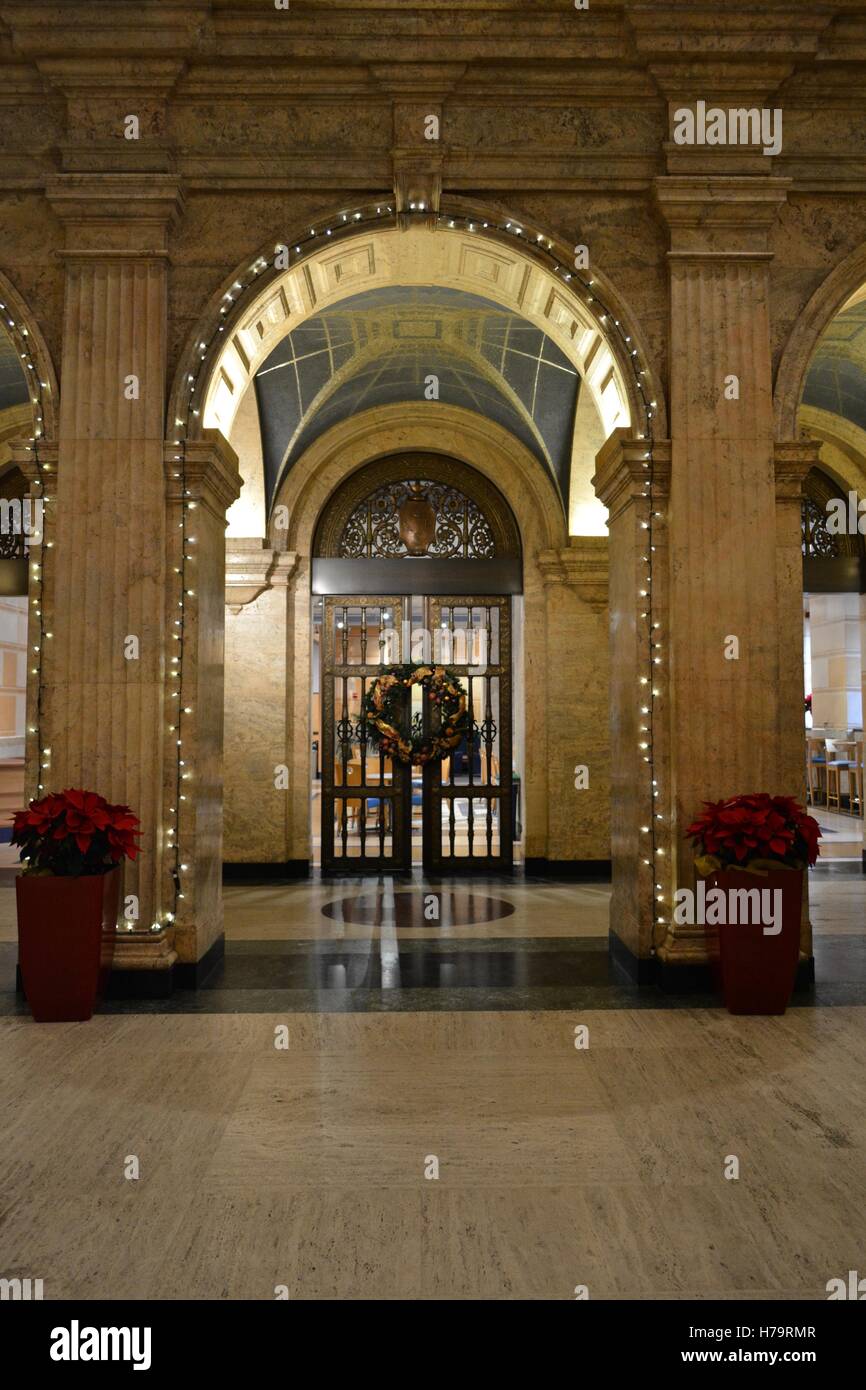 A view inside the library of the Christian Science Center/Monitor and ...