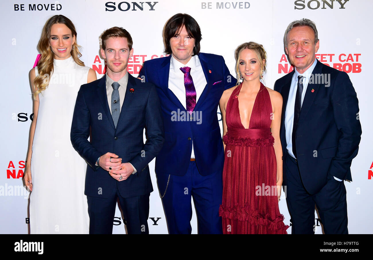 (left to right) Ruta Gedmintas, Luke Treadaway, James Bowen, Joanne ...